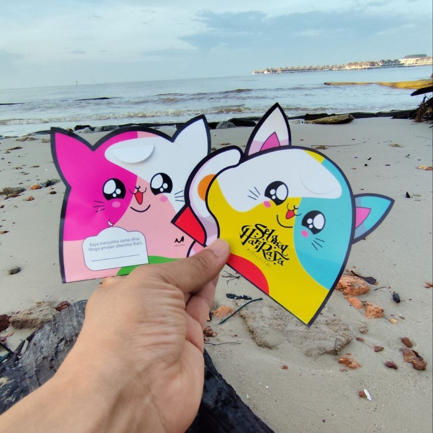 [ DUIT RAYA 2025 ] Kucing Meow Sampul Cantik Angpao Money Packet Sampul ...
