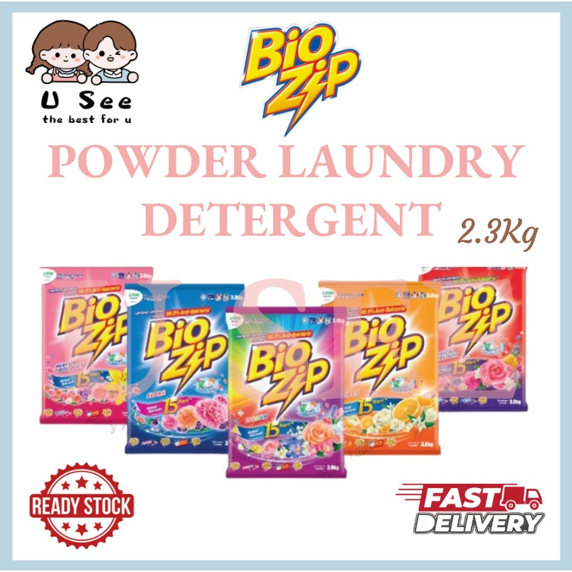 READY STOCK!!! Bio Zip Powder Laundry Detergent 2.3Kg (Magical Bloom ...