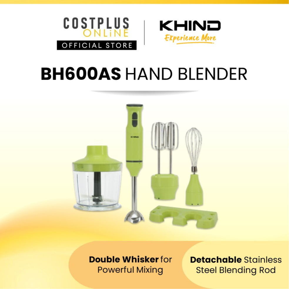 Khind BH600AS Multi-Purpose Hand Blender with Turbo - Powerful Blender ...