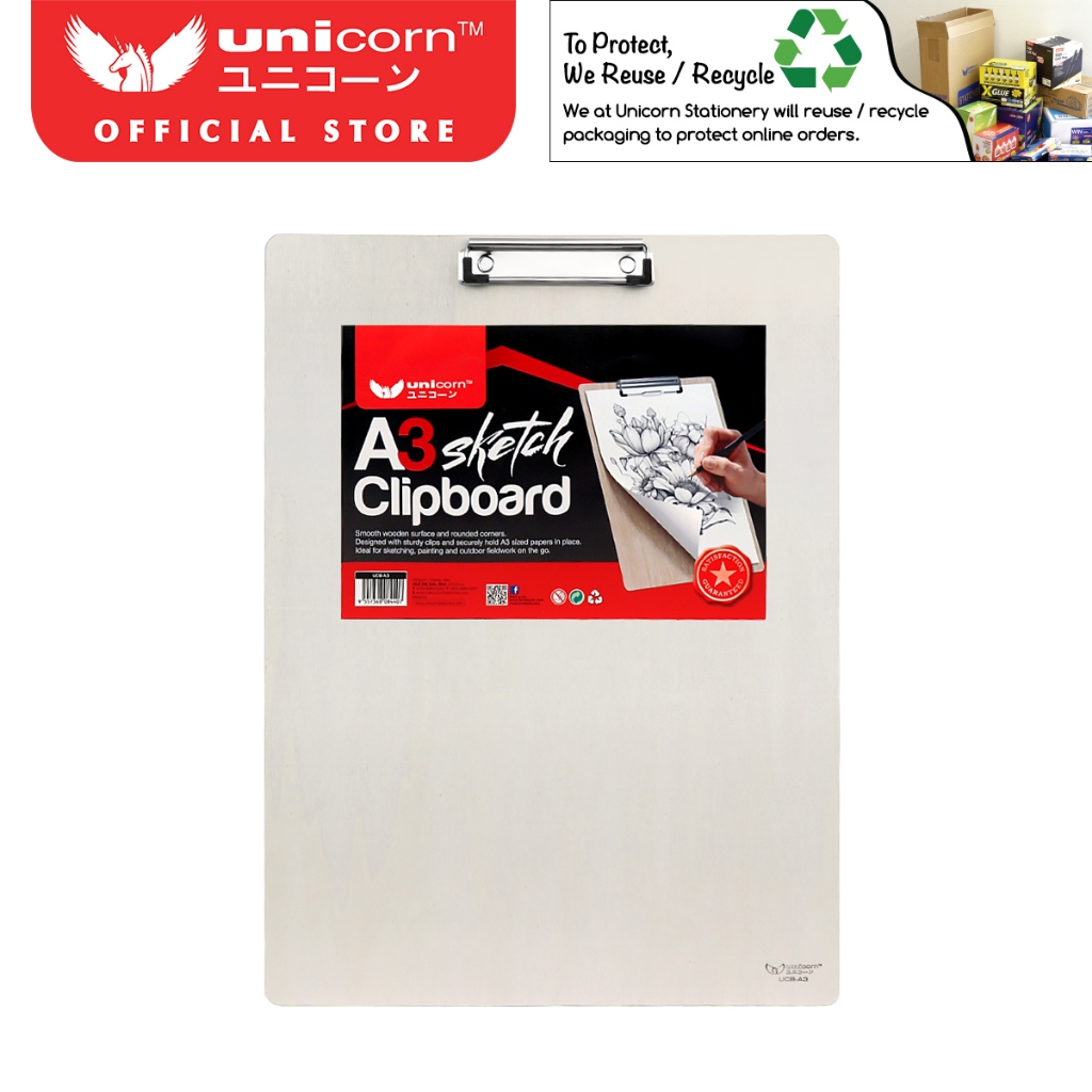 Unicorn Stationery A3 Sketch Clipboard UCB-A3 | Shopee Malaysia