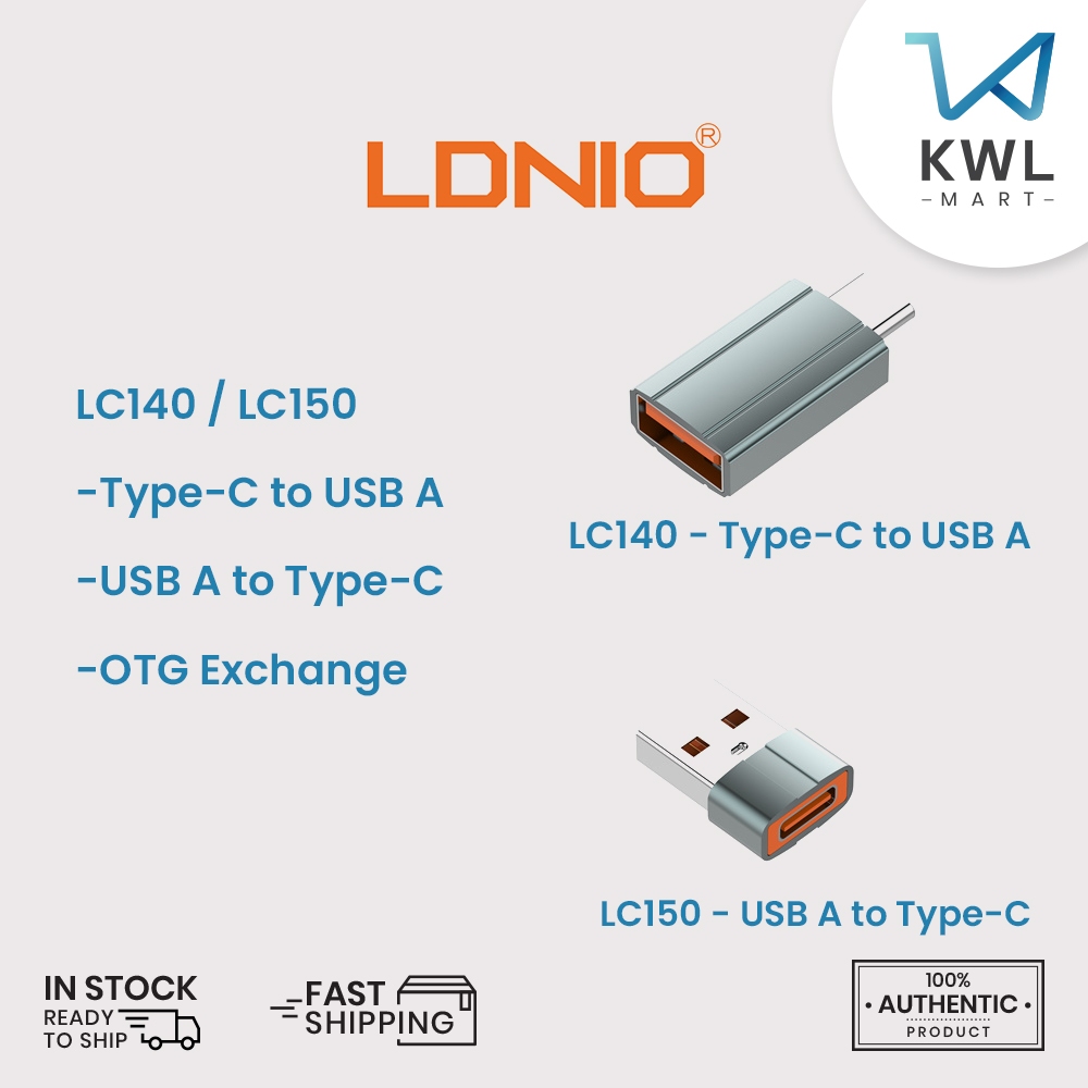 LDNIO LC140 / LC150 OTG Converter USB to Type C / Type-C To USB 3.0 ...
