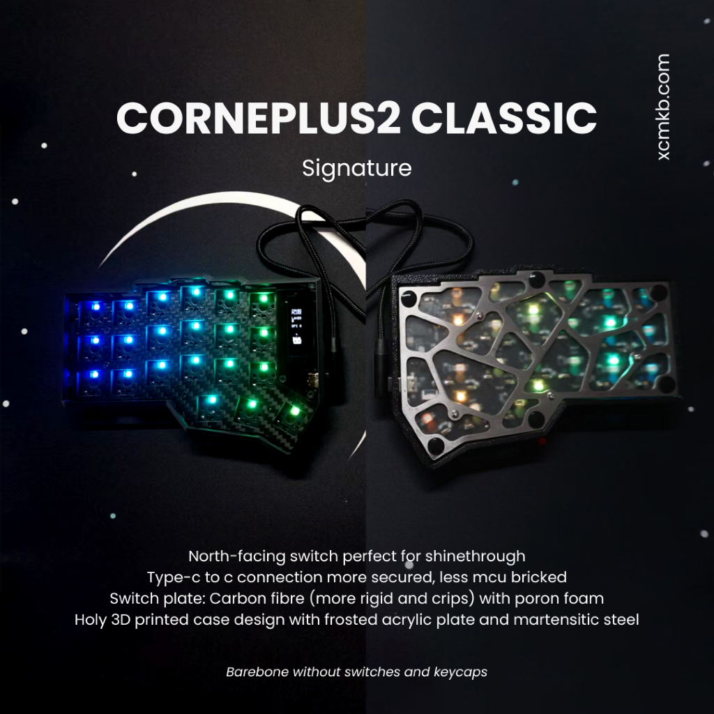 Corne Ergonomic Split Mechanical Keyboard Kailh Mx Hotswap / Cornr LP ...