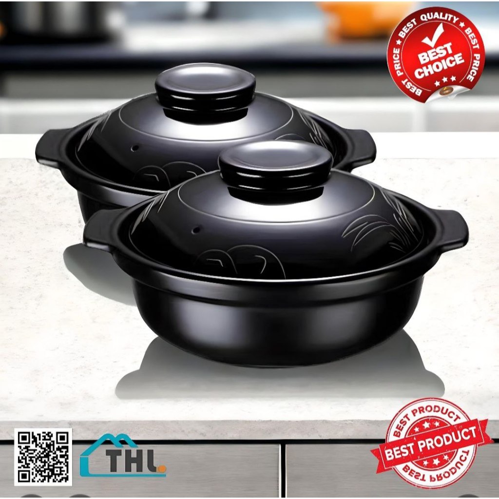 THL High Temperature Resistance Ceramic Clay Pot Soup Pot Claypot For ...