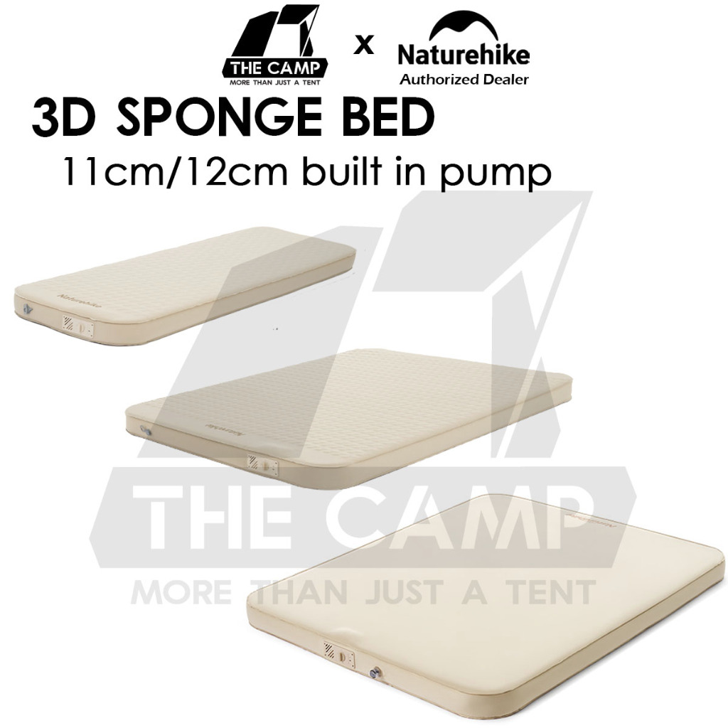 Naturehike 3D Sponge Bed 12cm 11cm Mattress Auto Inflate Inflatable Pad ...