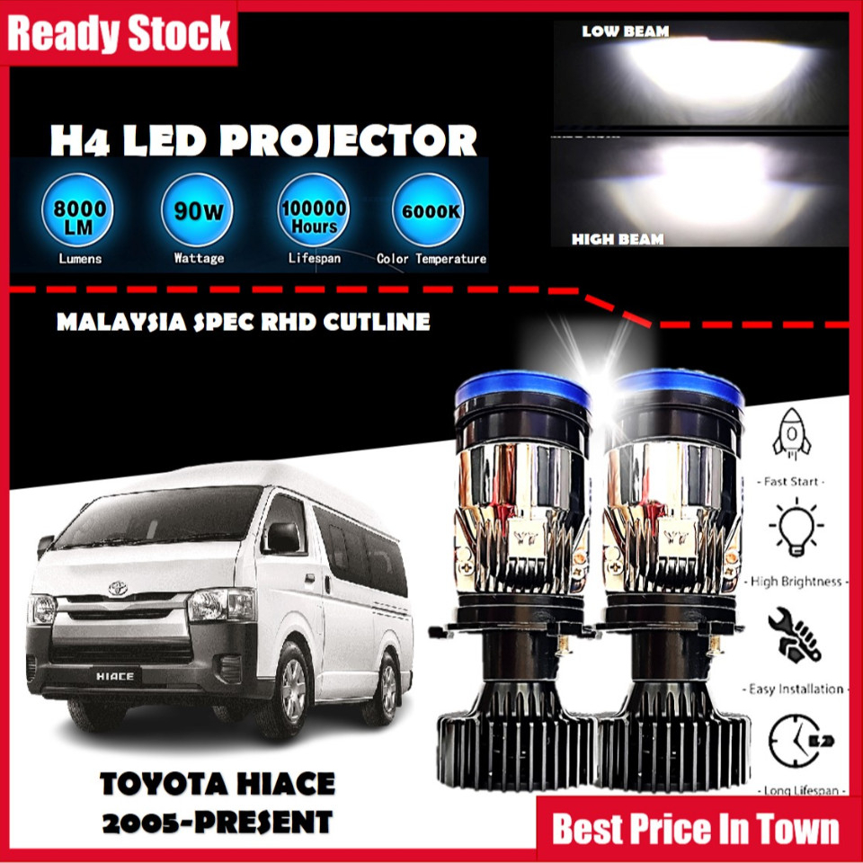 TOYOTA HIACE 2005-PRESENT LED Headlight Lampu LED Kereta Car LED Mini ...