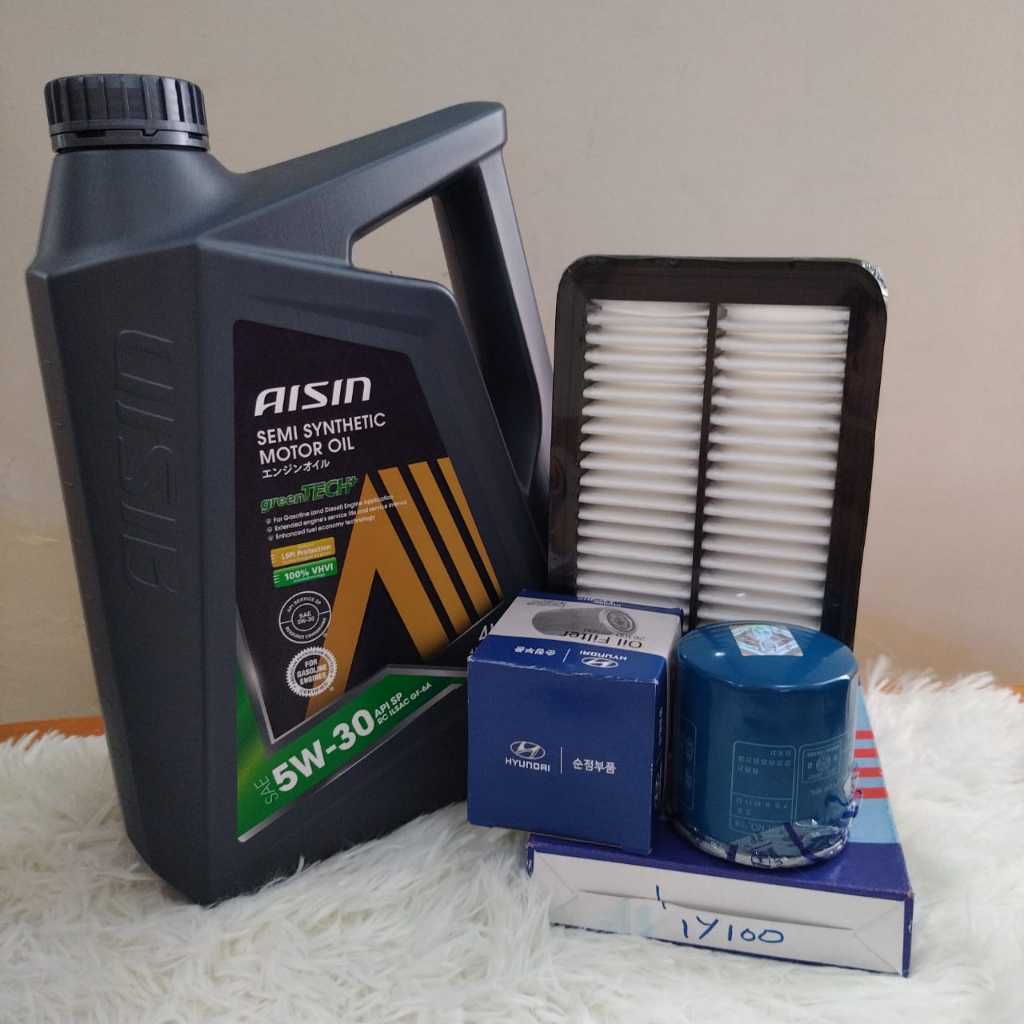 KIA PICANTO 2011y-2017y AIR FILTER + OIL FILTER + AISIN 5W30 API-SP ...