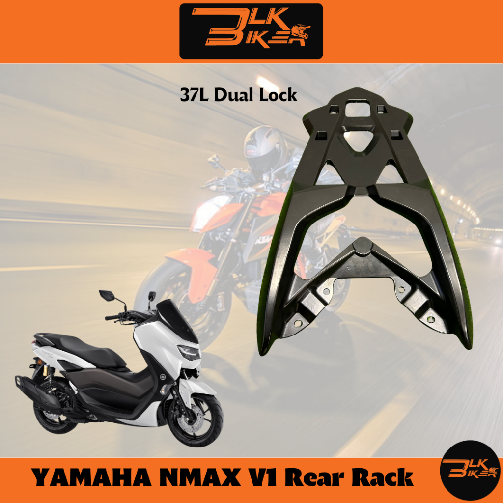 YAMAHA Nmax V1 Monorack Nmax 2018 Kargo Luggage Rack Belakang Mono Rack ...