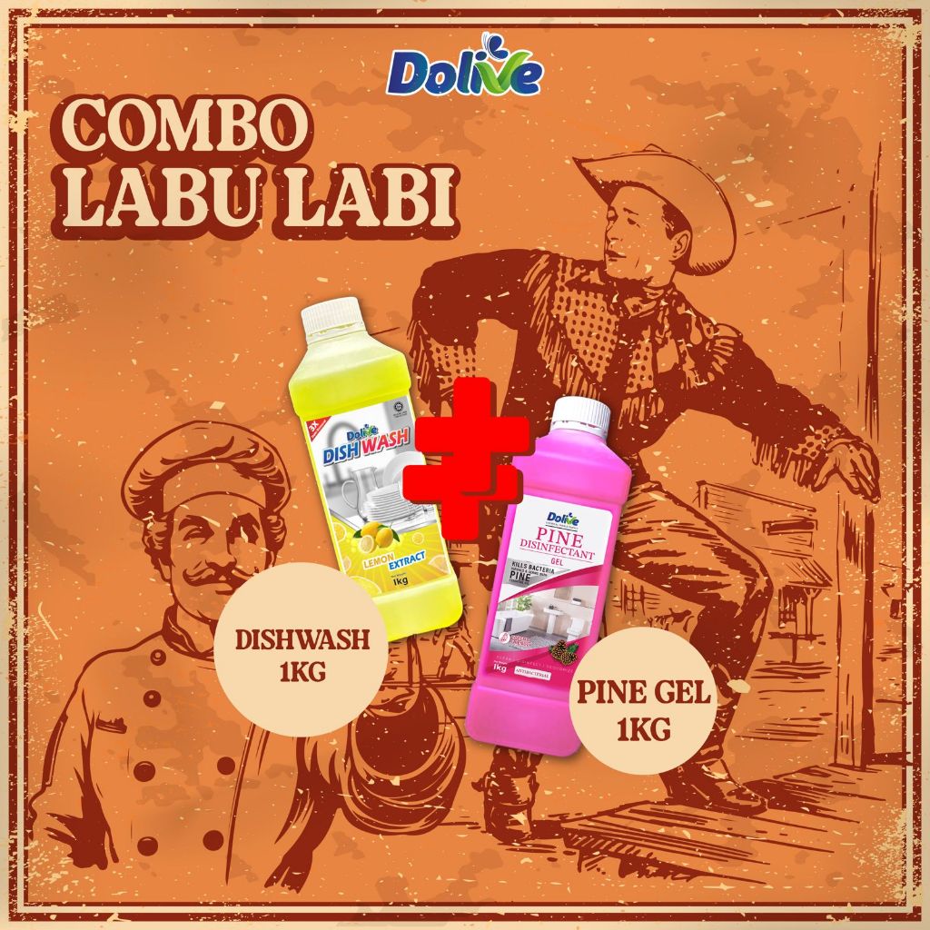COMBO LABU & LABI - DISHWASH 1KG + PINE GEL 1KG | Shopee Malaysia
