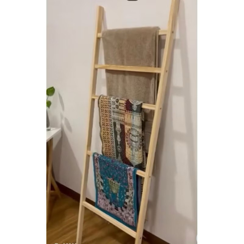 rak sidai tuala/towel rack/rak sejadah/rak sidai sejadah/rak kayu ...