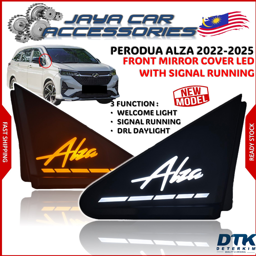 PERODUA ALZA 2022 - 2024 FRONT MIRROR COVER DYNAMIC LED WITH SIGNAL ...