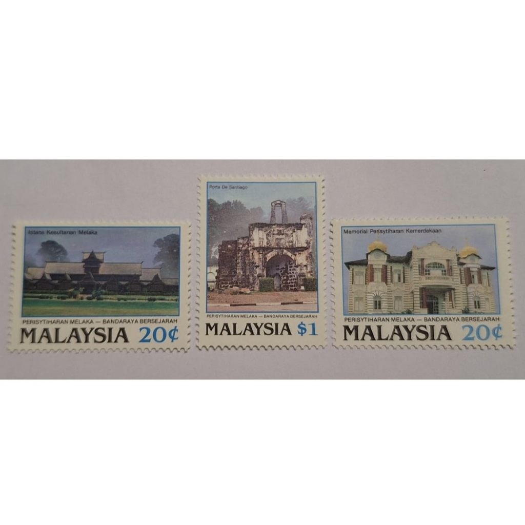 Malaysia 1989 Declaration Melaka Malacca As Historical City Stamp 3v ...