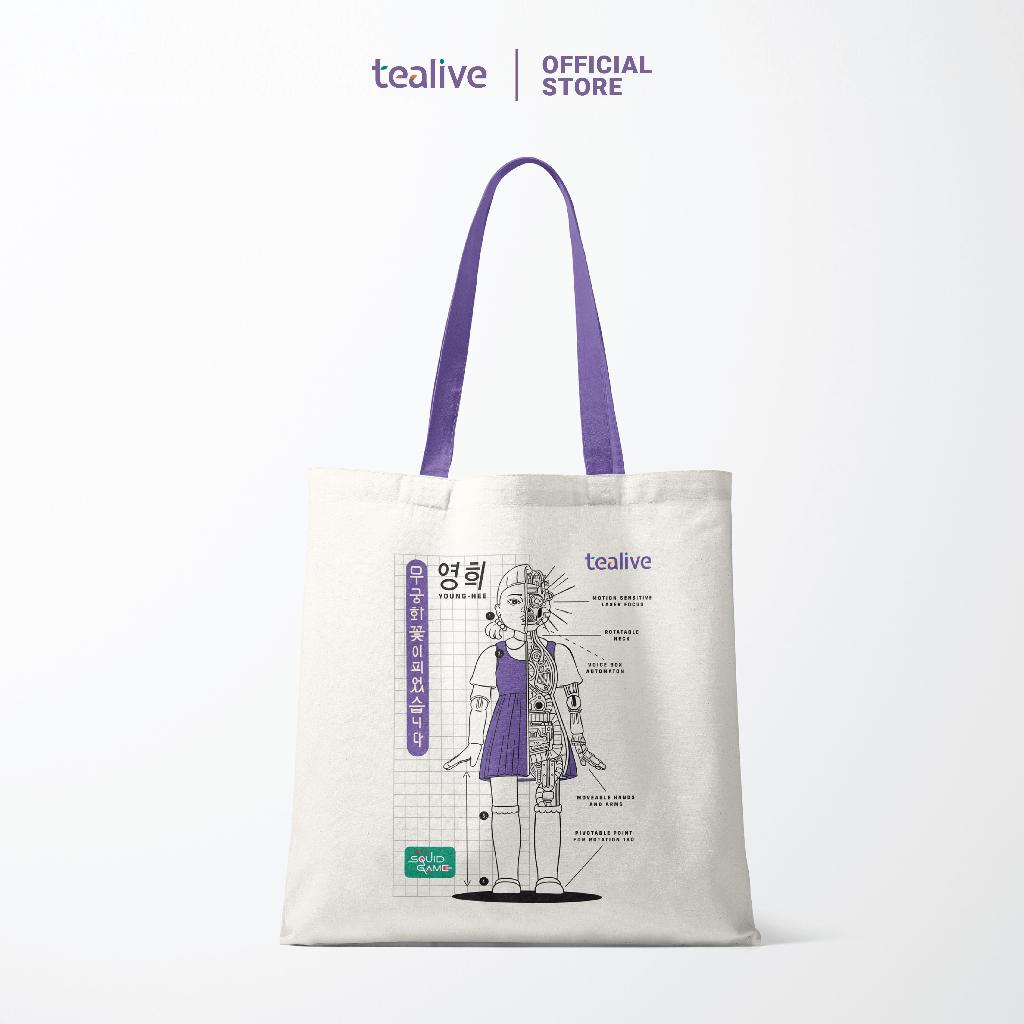 Tealive x Squid Game Tote Bag [Limited Edition] | Shopee Malaysia