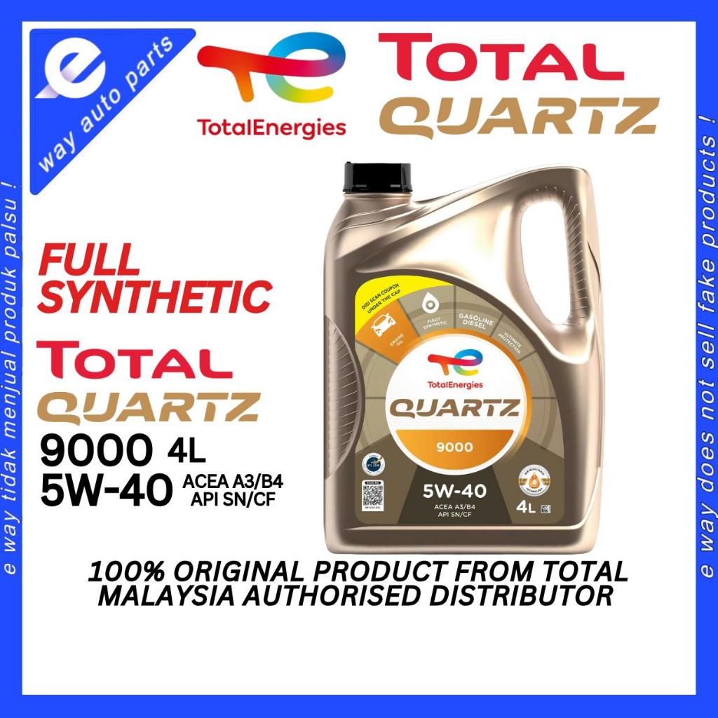 TOTAL QUARTZ 9000 SN 5W-40 MOTOR OIL 4L | Shopee Malaysia