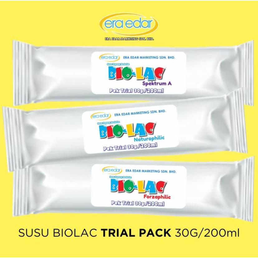 Susu Biolac Trial Pack Sachet Pilihan Naturophilic Forzaphilic Spektrum ...
