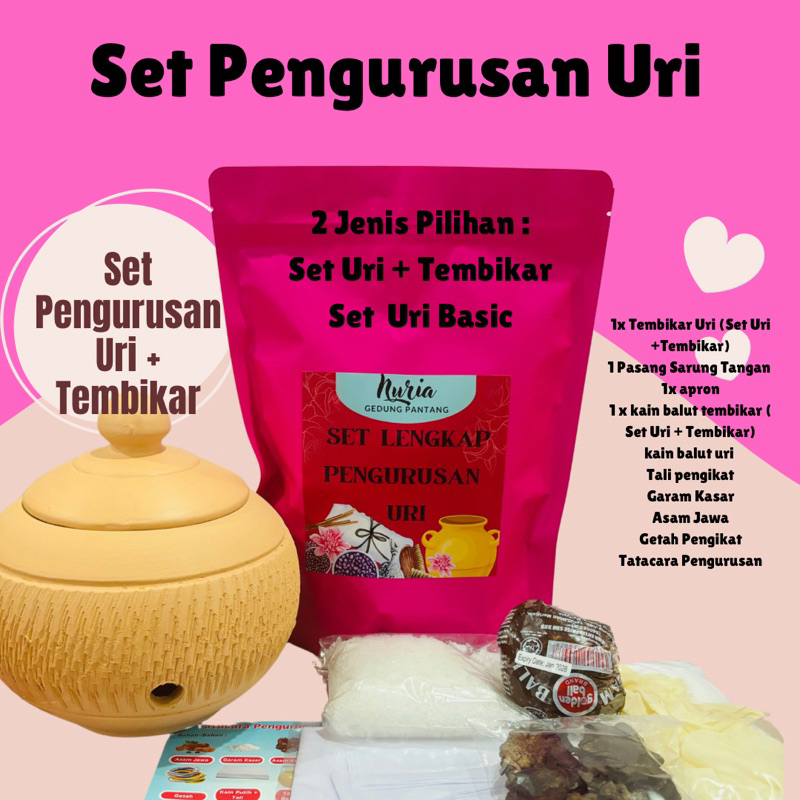 Set Pengurusan Uri dengan tembikar/Set Pengurusan Uri Lengkap/Uri ...