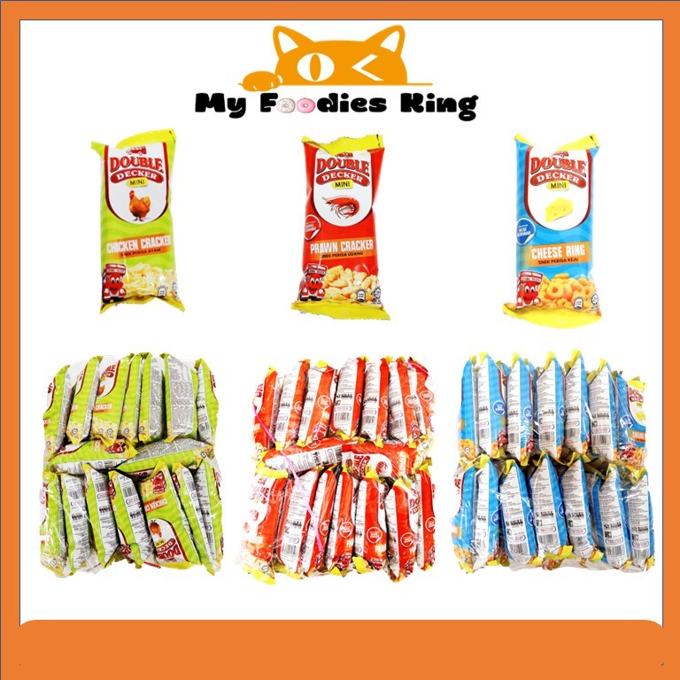 13g x 30pcs Mini Double Decker Chicken/ Cheese Ring / Prawn [ My ...