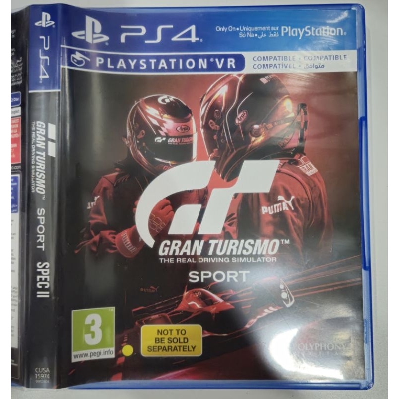 PS4 GAME GRAN TURISMO GT SPORT SPEC II [2 CD] [USED] | Shopee Malaysia