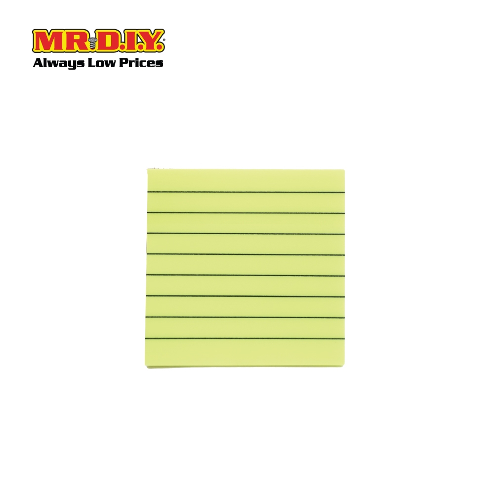 (MR.DIY) Square Linen Sticky Notes Tab (7.6x7.6cm) | Shopee Malaysia