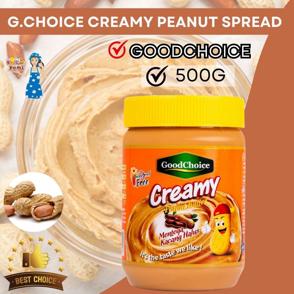 [READY STOCK] G.CHOICE CREAMY PEANUT SPREAD-500G | Shopee Malaysia