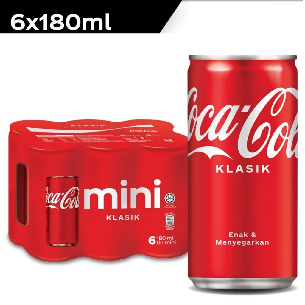 Coca Cola Mini Classic, 6 x 180ml | Shopee Malaysia