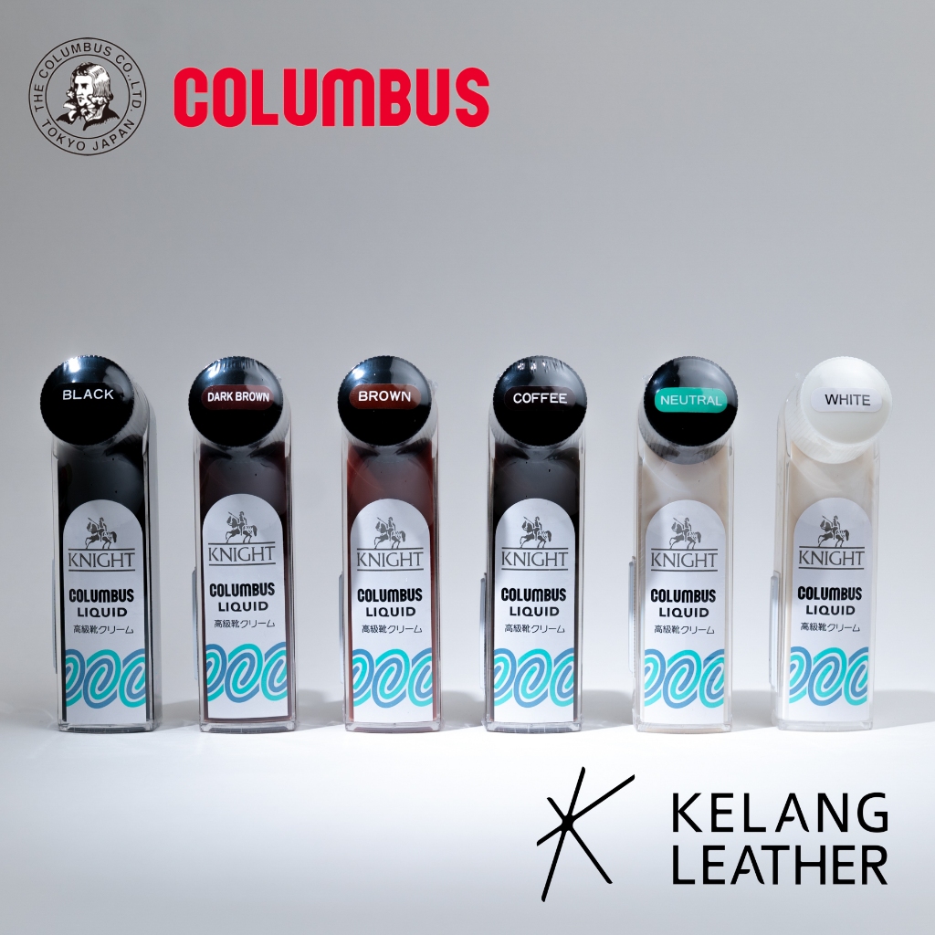 COLUMBUS Knight Liquid Shoe Polish (65ml) Multiple Colours Made in ...