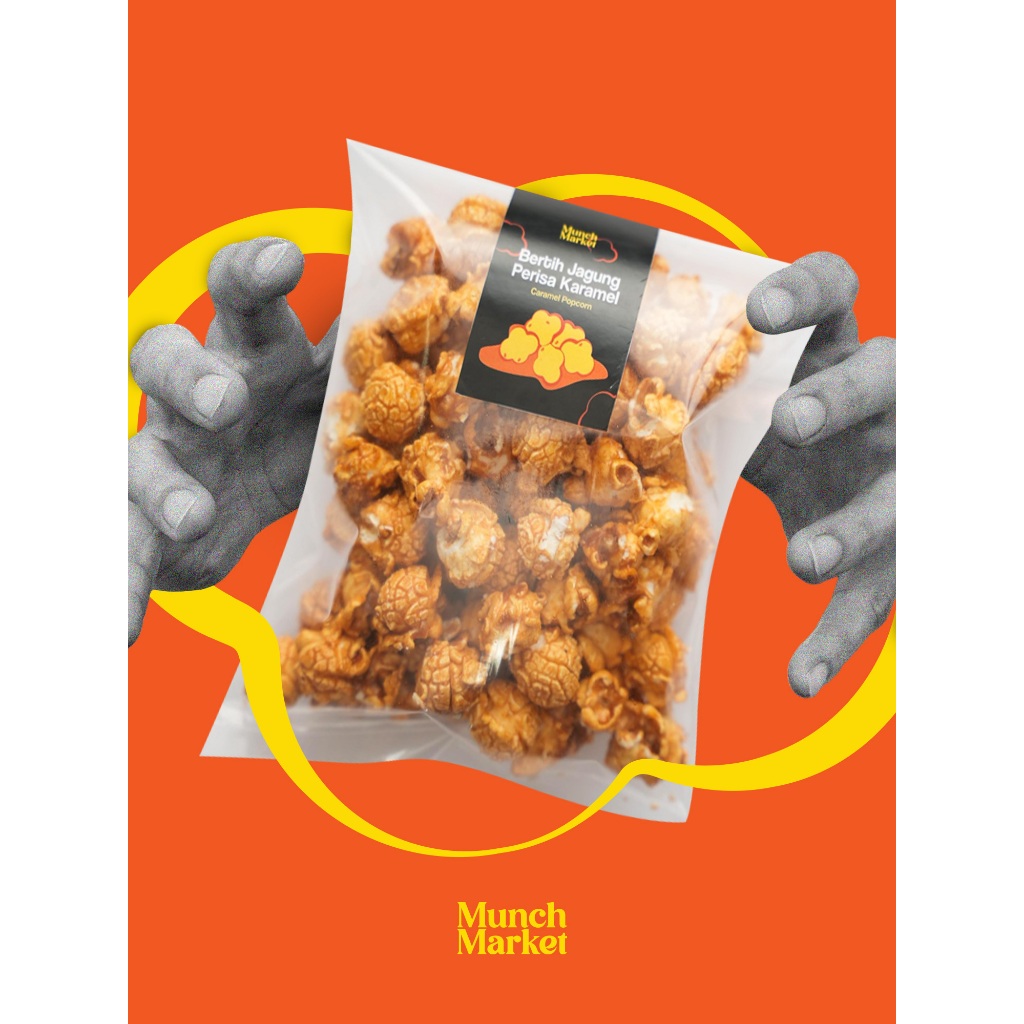 Munch Market Caramel Popcorn 450g (Family Pack) | Shopee Malaysia