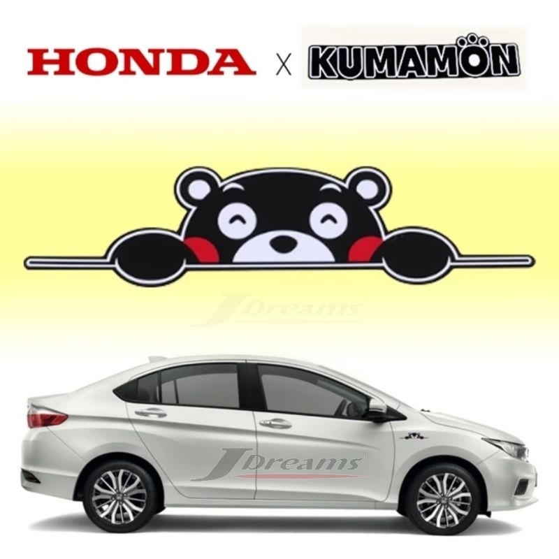 Honda x Kumamon Customized Graphic Sticker Honda Fit Jazz City Grace ...