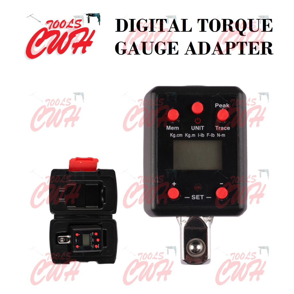 DIGITAL TORQUE METER INDICATOR GAUGE TORQUE WRENCH ADAPTER RATCHET ...