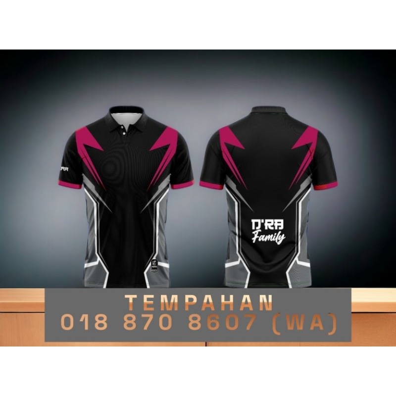 T'shirt Sublimation Baju Team, family, kelas | Shopee Malaysia