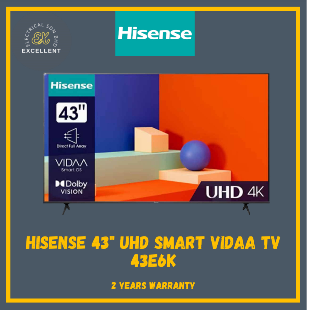 Hisense 4K UHD TV E6K 43 | Shopee Malaysia