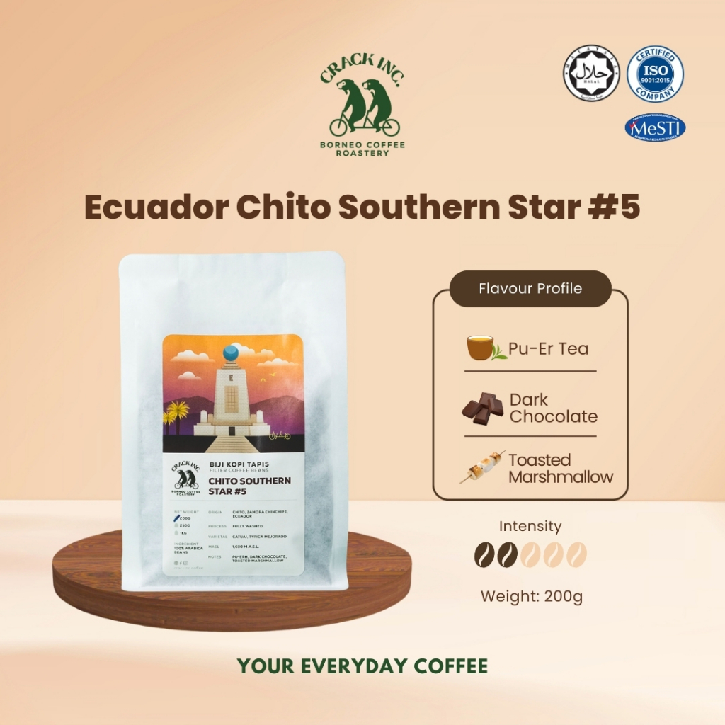 CRACK INC. COFFEE - Ecuador Chito Southern Star #5 (200g) | Shopee Malaysia