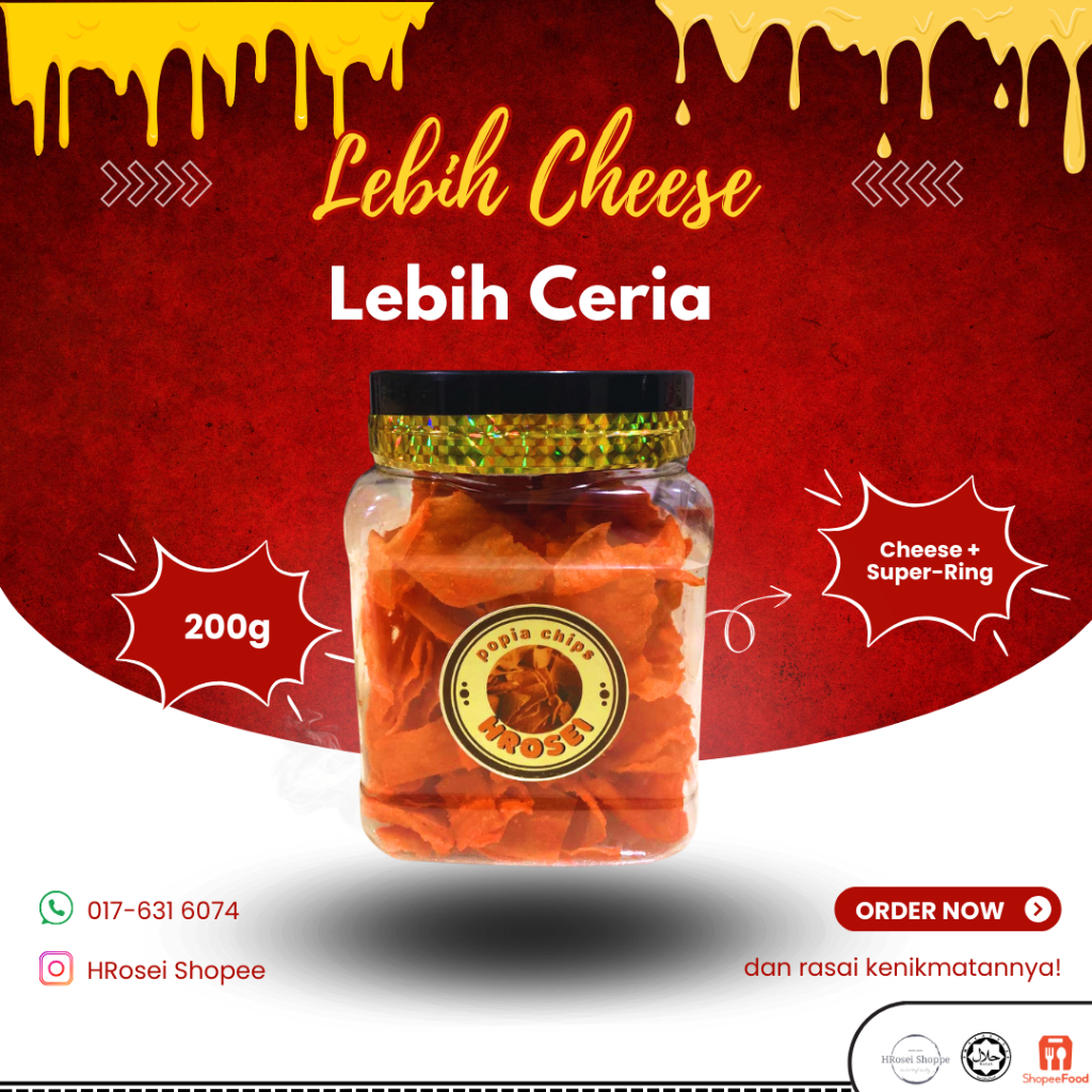 Popia Super Ring Cheese / Susu Tepung (200g) by HRosei Shopee | Shopee ...