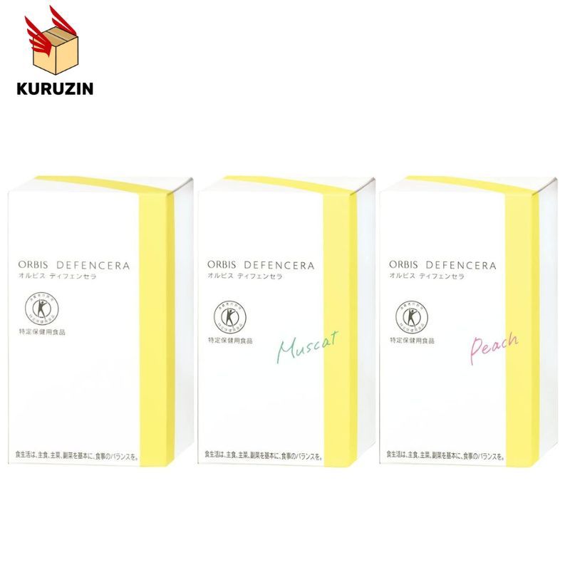 ORBIS DEFENCERA Drinkable Skincare 30-Day Supply (1.5g x 30 Sticks) - Yuzu, Muscat, Peach ...