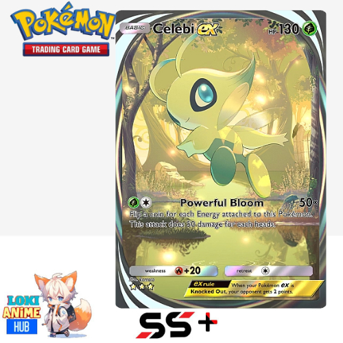 Celebi Mythical Island #85 Immersive Rare EX SAR SIR AA Pocket tcg ...