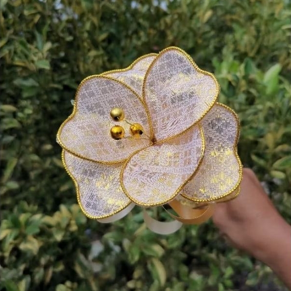Bunga telur songket exclusive (6 kelopak) | Shopee Malaysia