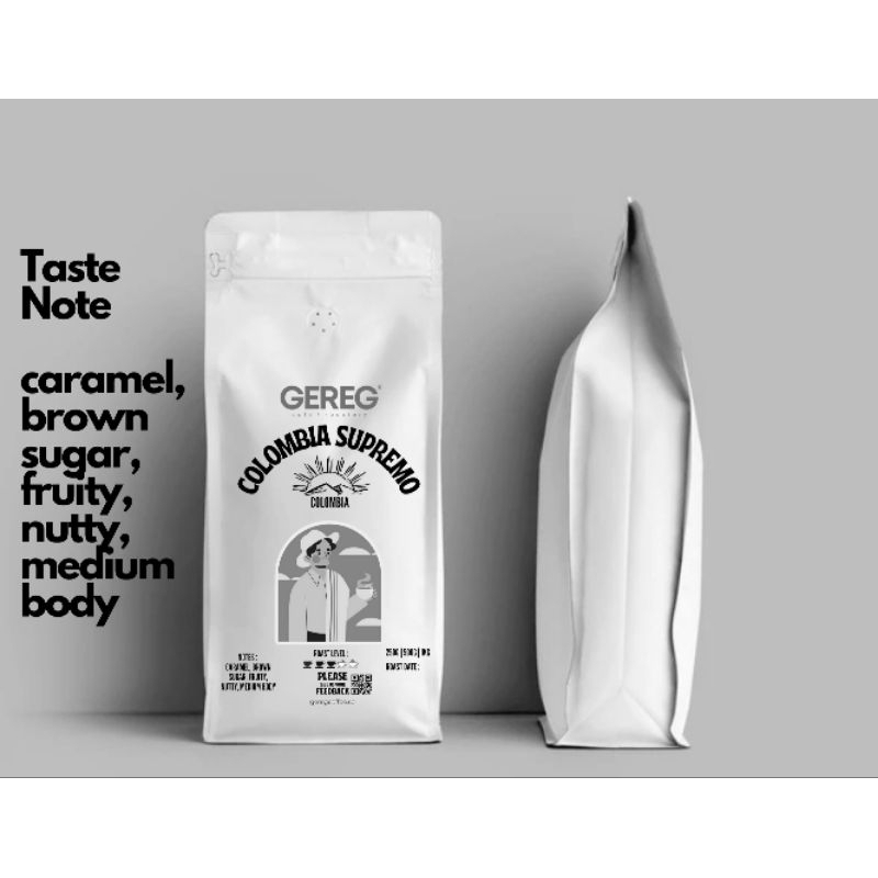 (COLOMBIA SUPREMO) [GEREG ROASTERY] 100% Arabica Single Origin Coffee beans Espresso roast ...