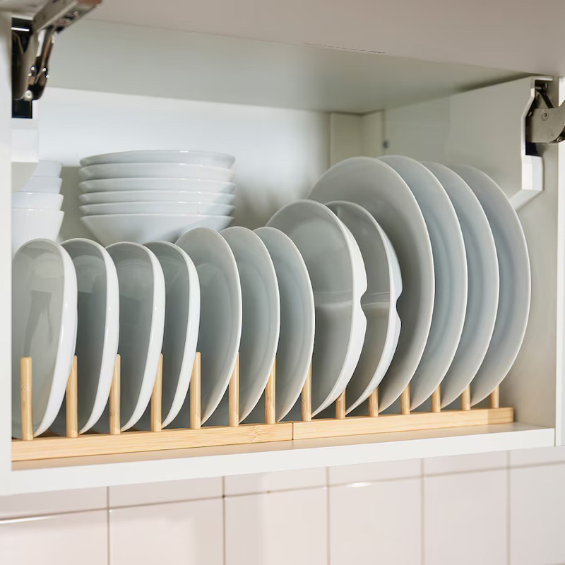 IKEA PLATE HOLDER/ORGANISER/RAK PINGGAN, OSTBIT. BAMBOO | Shopee Malaysia