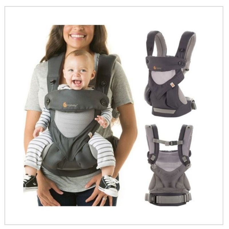 Ergobaby 360 Baby carrier All Positions Cool Mesh Air - Carbon Grey ...