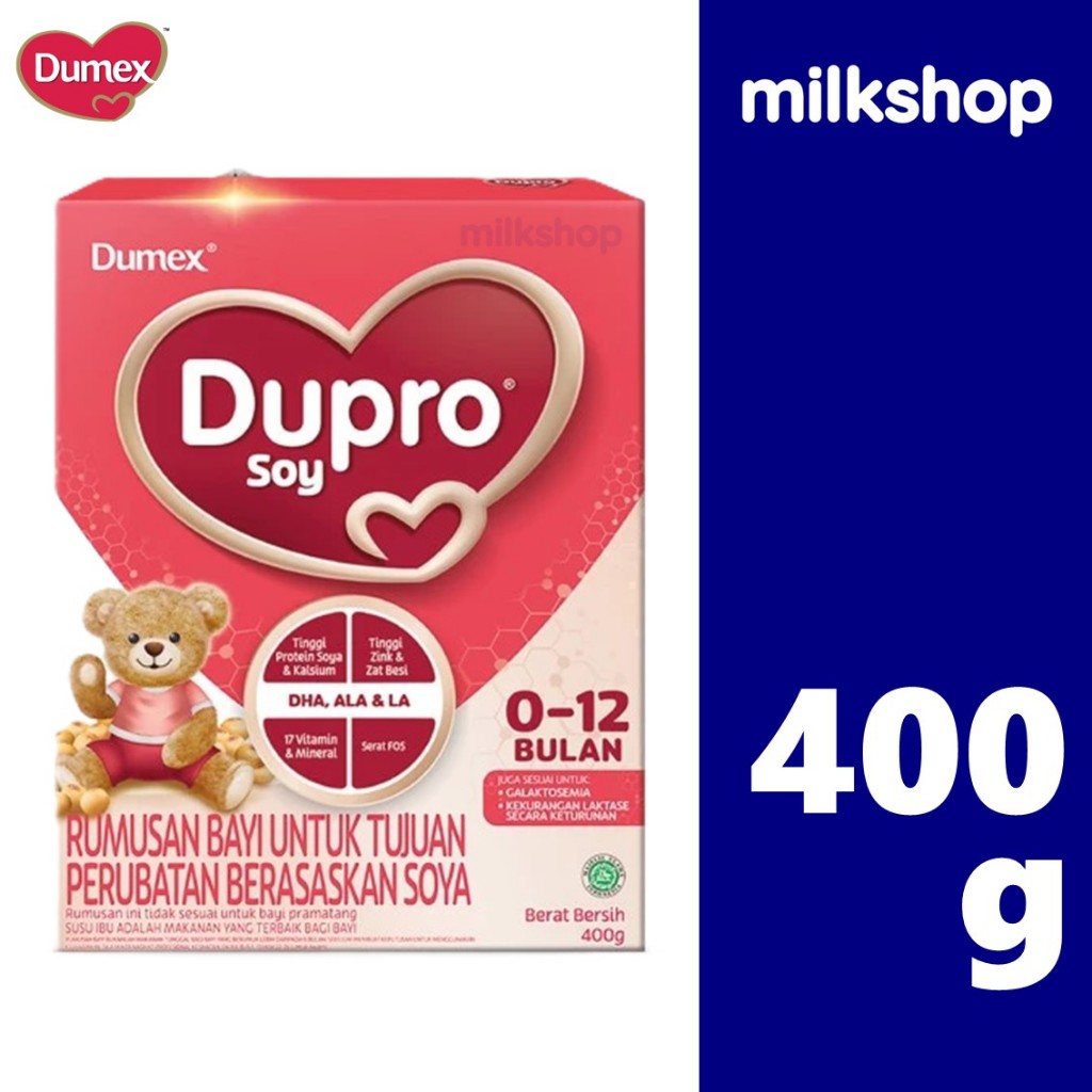 Dupro Soy 400g Infant formula susu bayi 0-12 bulan Dumex Dugro Soya ...