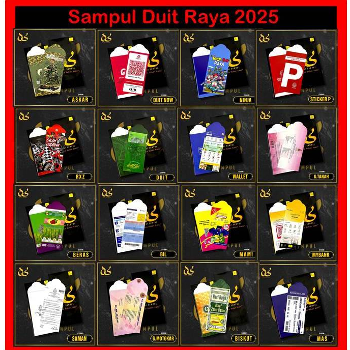 Sampul Duit Raya dengan Design Cukup Rare Otai Sampul | Shopee Malaysia