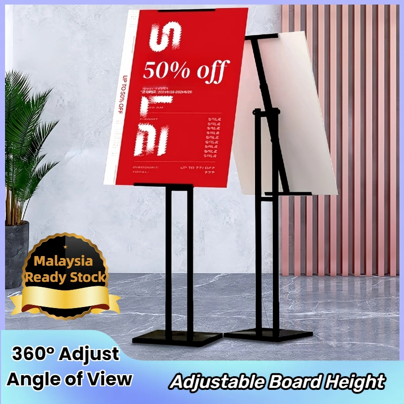 Easel Banner Stand/ Poster Board Display Stand / 360° Rotation ...