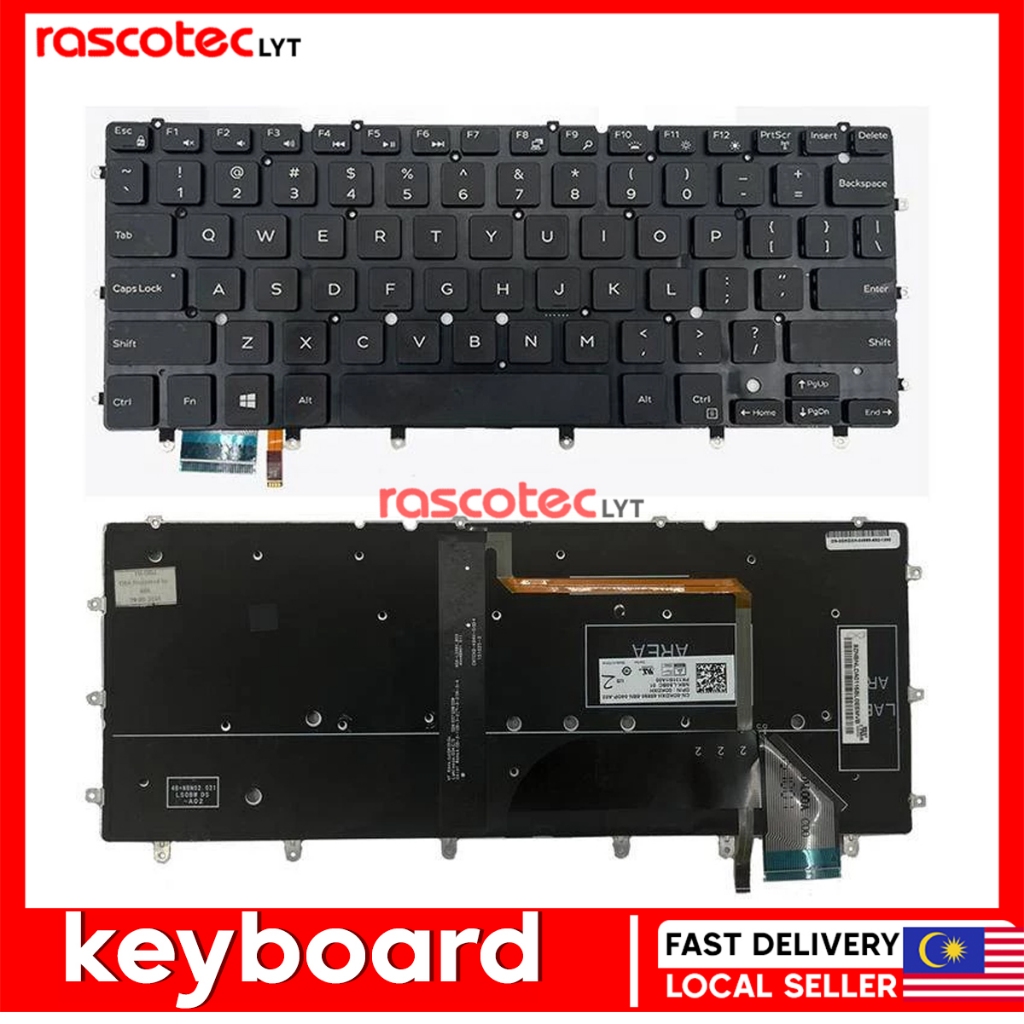 DELL XPS 13 9343 9350 9360 15BR N7547 N7548 17-3000 P54G P41F 0DKDXH ...