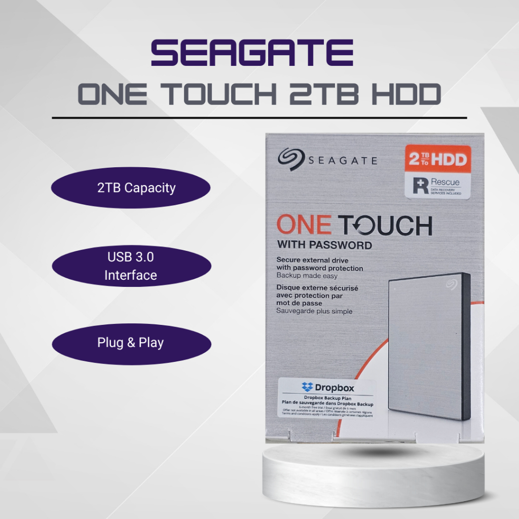 Seagate One Touch External HDD Hard Disk 2TB | Shopee Malaysia