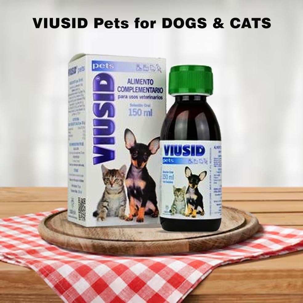 (CATALYSIS) VIUSID Pets for DOGS & CATS 150ML/30ML*5BTL /FIP, FIV ...