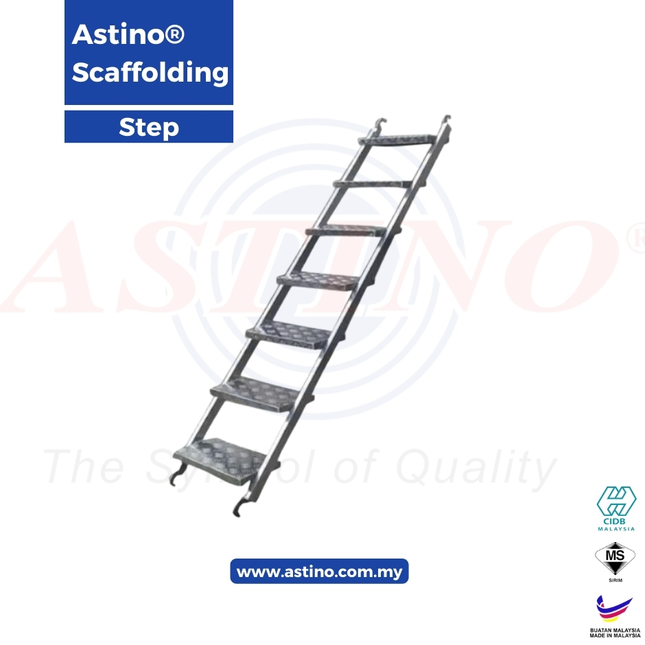 Astino Step Scaffolding (7-Step) - CIDB Approved - Heavy-Duty & Safe ...