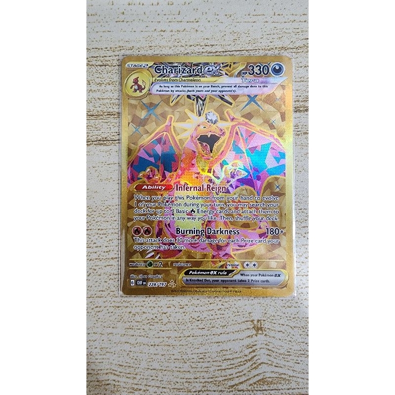 Gold Charizard ex (228/197) Obsidian Flame | Shopee Malaysia