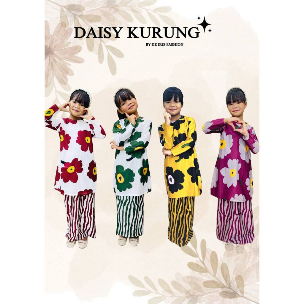 DAISY KURUNG MODEN KANAK-KANAK (095B) by DE IRIS | Shopee Malaysia