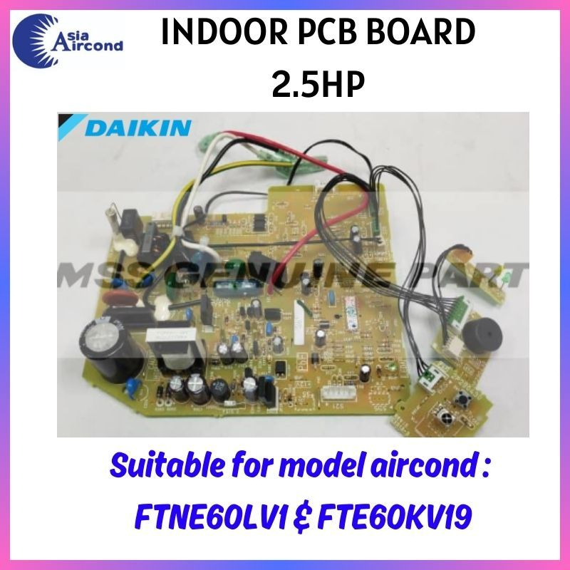 DAIKIN INDOOR PCB BOARD 2.5HP { FTE60KV19 & FTNE60LV1 } (D4012701 ...