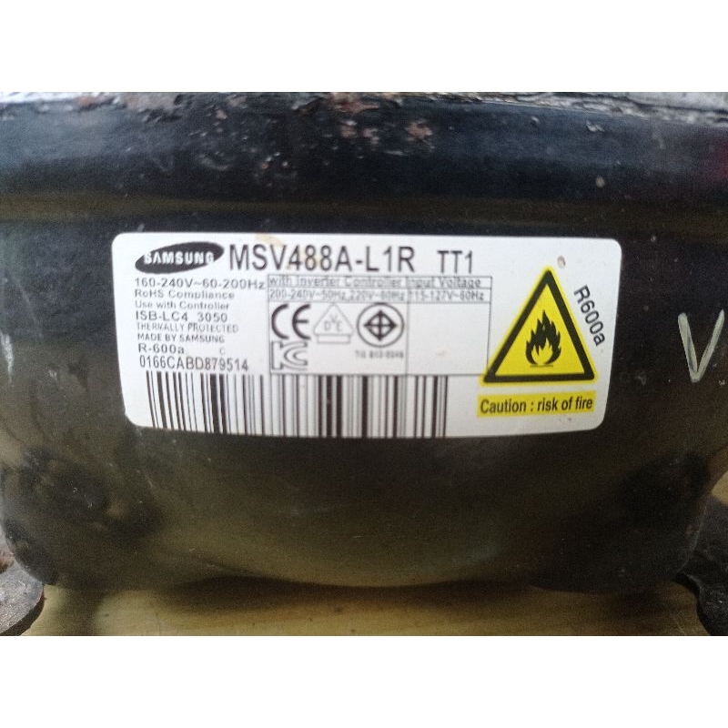 Compressor Refrigerator Peti sejuk Samsung Inverter Original (Used ...