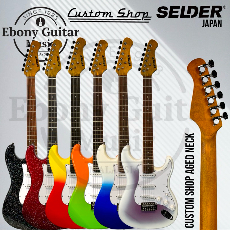 Selder Custom Shop Series ST Stratocaster Electric Guitar Lead Aged ...